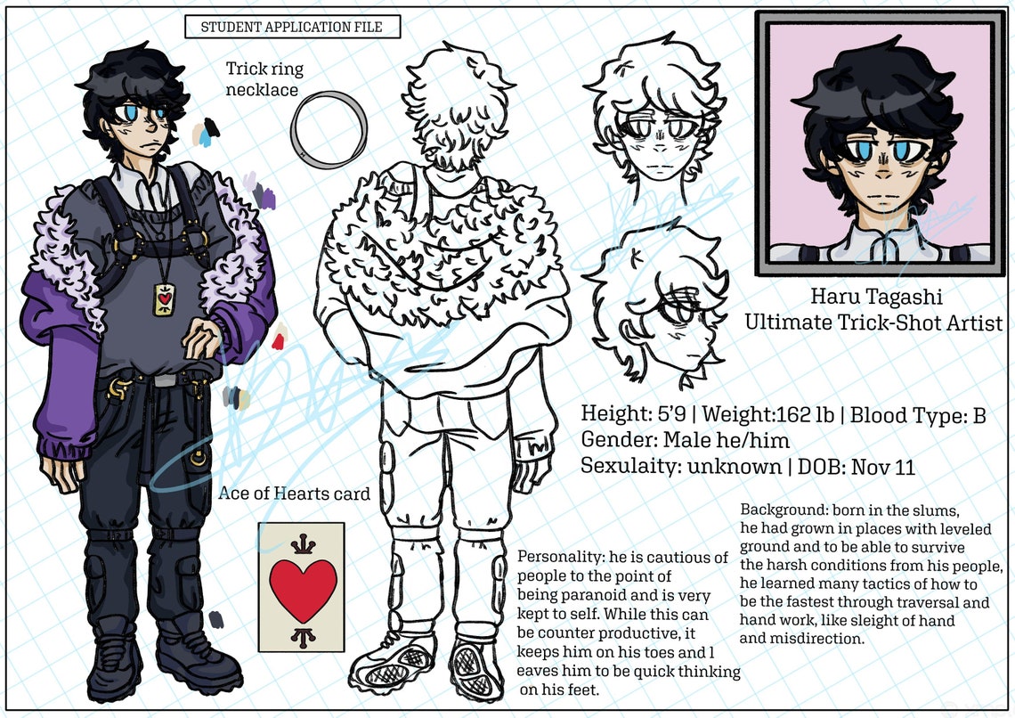 Character Sheets - Etsy UK
