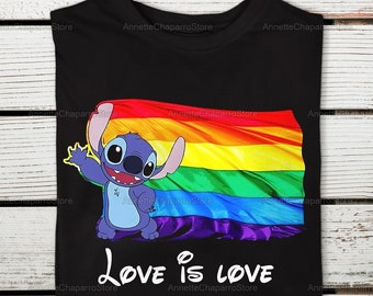 Stitch Lgbt Shirt | Etsy