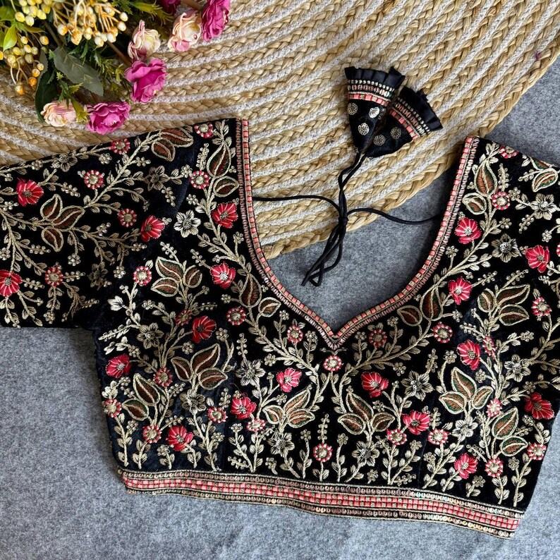 Handmade Embroidered Indian Blouse: Ethnic Boho Crop Top - Etsy