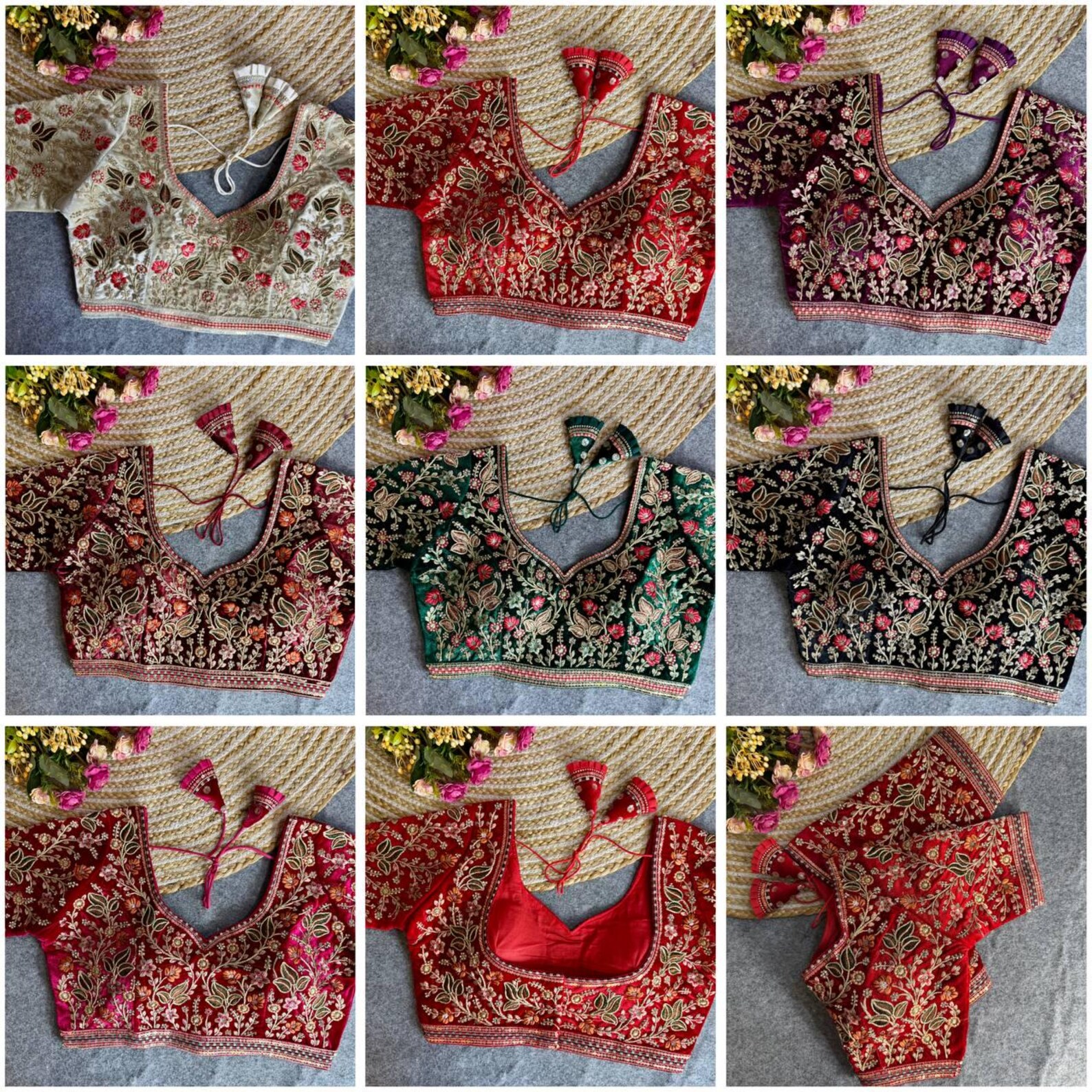 Handmade Embroidered Indian Blouse: Ethnic Boho Crop Top - Etsy
