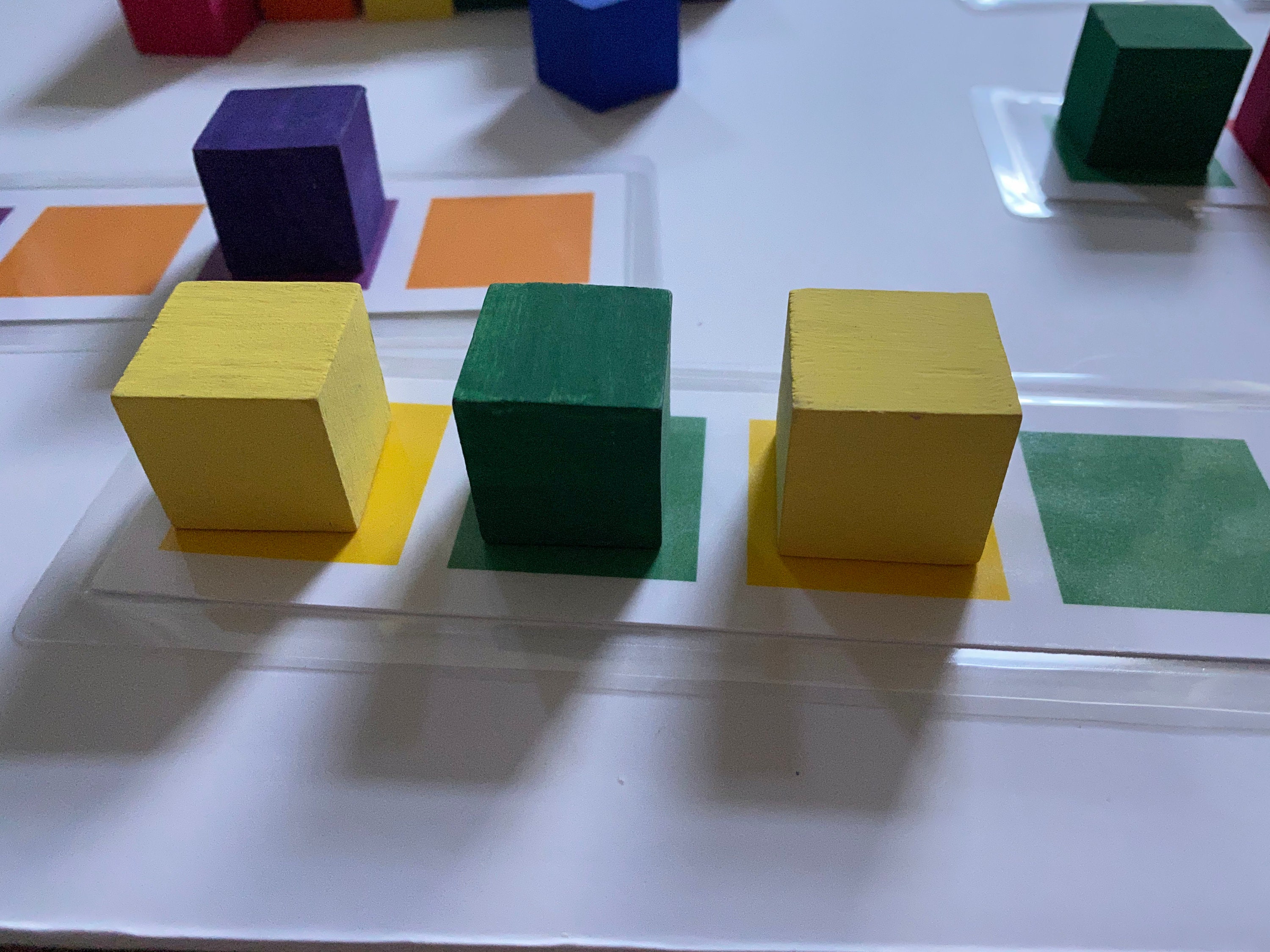 Dementia Activity: Colored Blocks Pattern Matching - Etsy UK