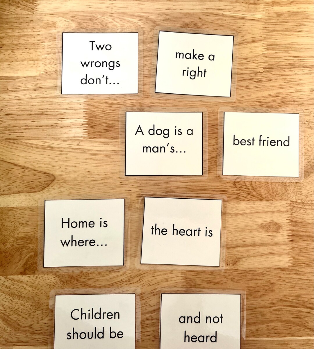 Dementia Activity: Finish the Sayings - Etsy