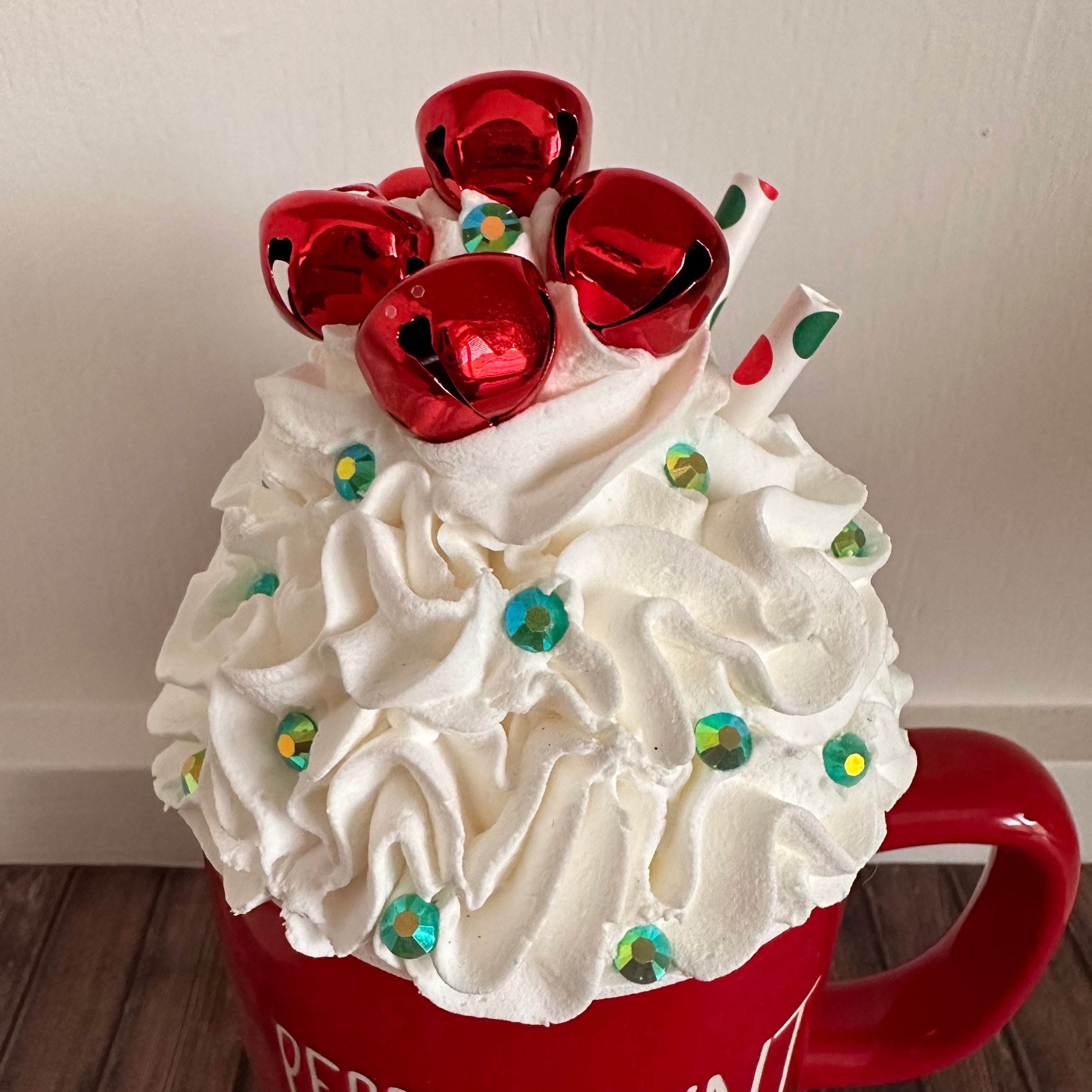 Christmas Faux Whipped Cream Mug Toppers - Etsy