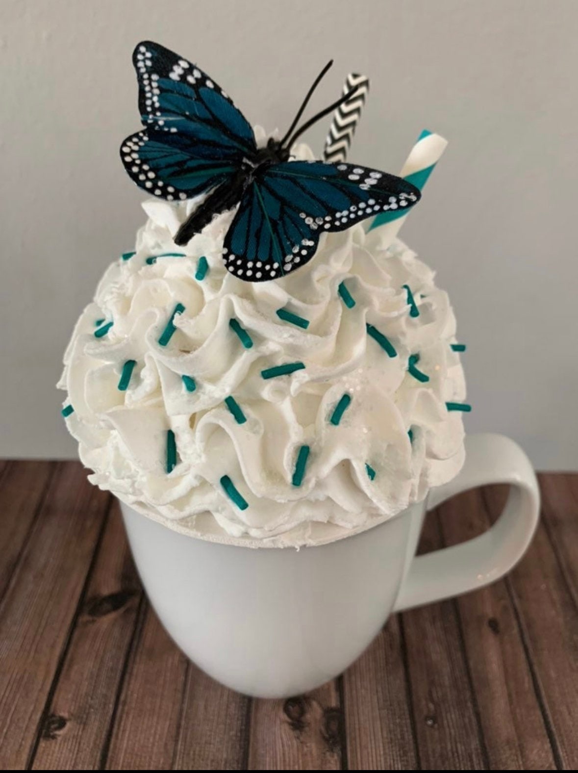 Butterfly, Ladybug and Truck Faux Whipped Cream Mug Toppers - Etsy