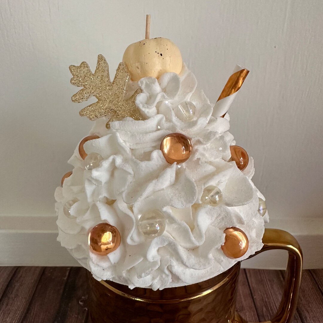 Fall Faux Whipped Cream Mug Toppers - Etsy