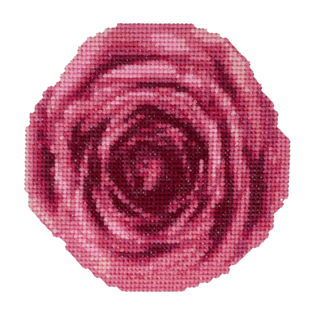 Rose (pink) Cross Stitch Pattern - Etsy