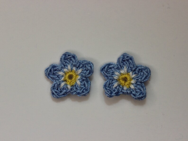 Forget Me Not Flower Crochet Pattern - Etsy