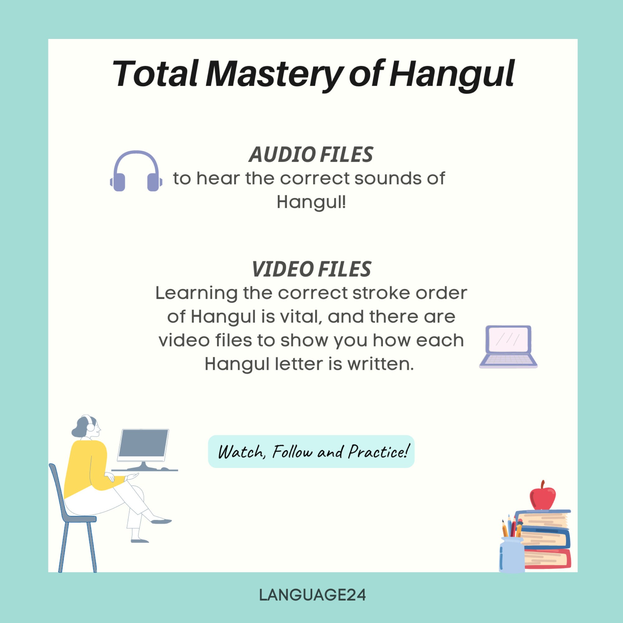 Total Mastery of Hangul Complete Package/ Learning Korean - Etsy