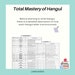 Total Mastery of Hangul Complete Package/ Learning Korean Letters ...