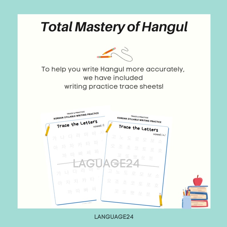 Total Mastery of Hangul - Complete Package/ Learning Korean Letters ...
