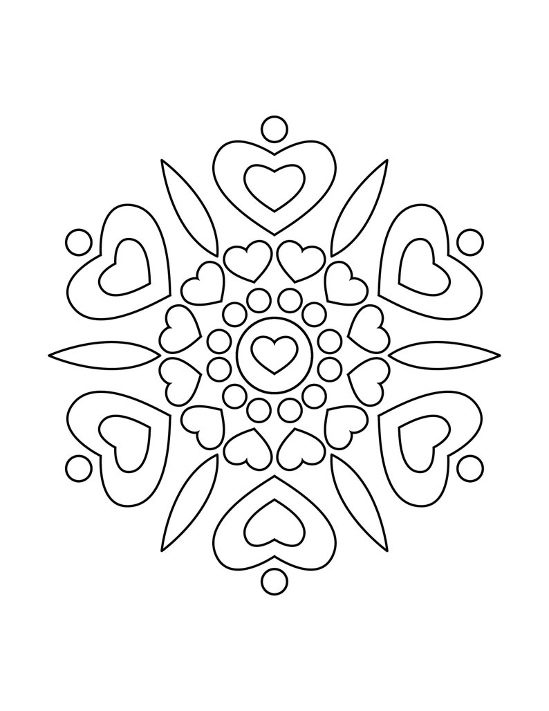 Fun Printable Easy Mandala 40 Pages of Coloring for Kids, Adults - Etsy