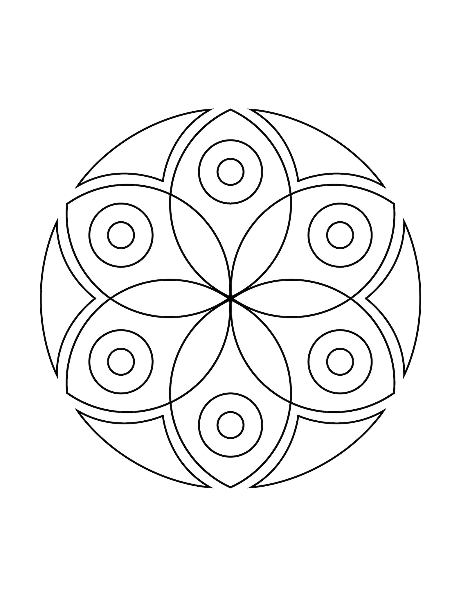 Fun Printable Easy Mandala 40 Pages of Coloring for Kids | Etsy