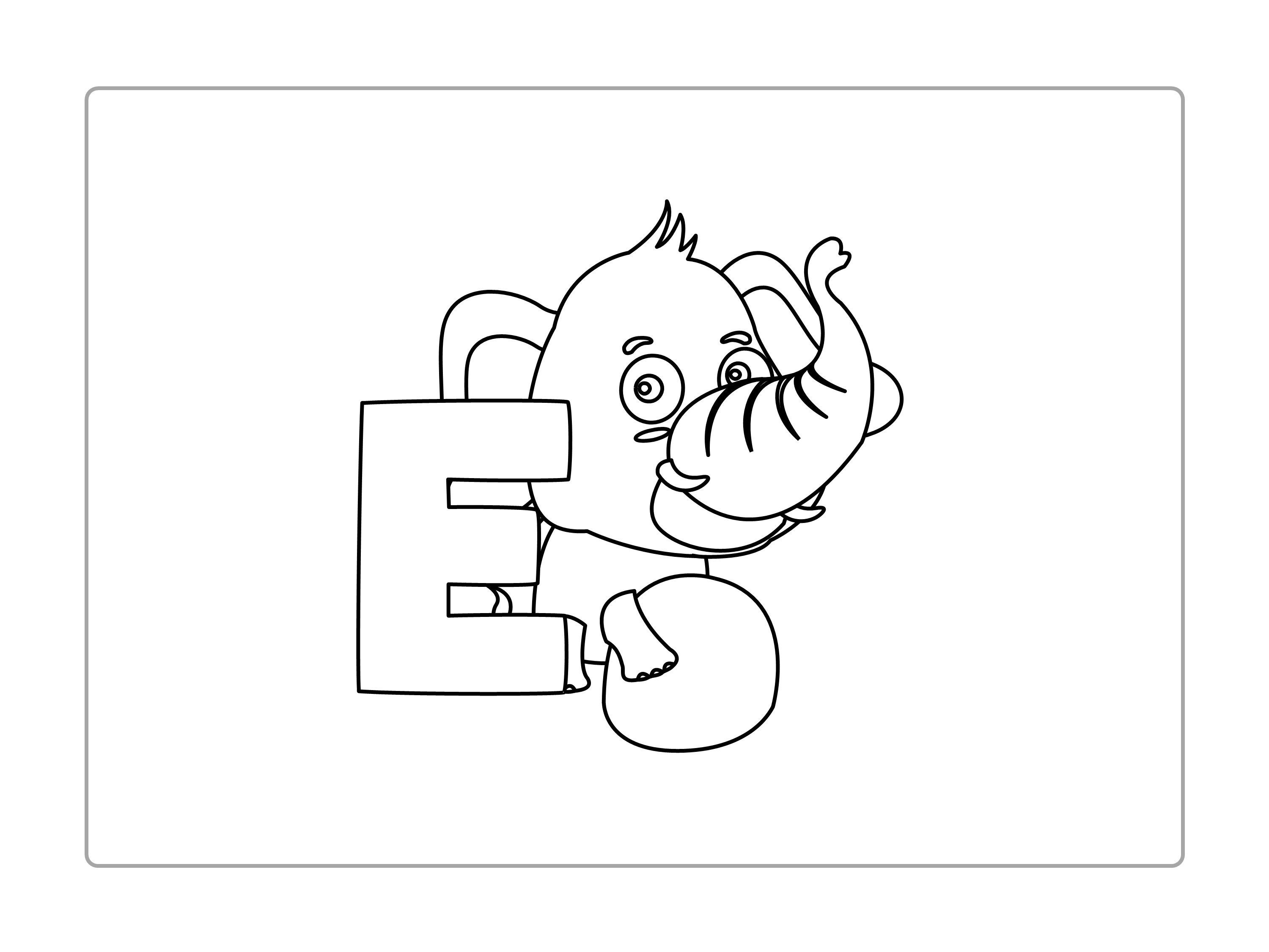 Easy Printable Alphabet Coloring Book for Kids, E-book - Etsy