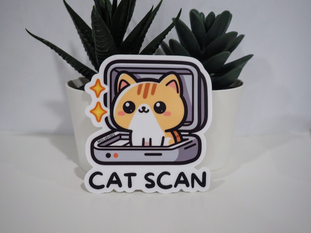 Imaging Radiologist Cat Scan Stickers for Hospital Laptop, Ultrasound ...