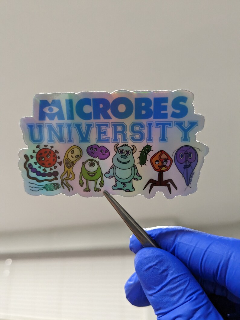 Microbiology Germs Sticker for Laptop Microbes Stickers - Etsy