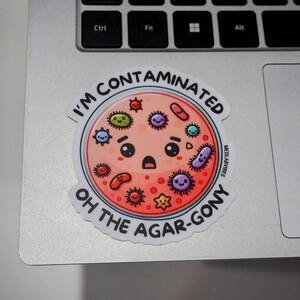 Microbiology Stickers for Bacteria Hospital Laptop, Agar Fungi Virus ...