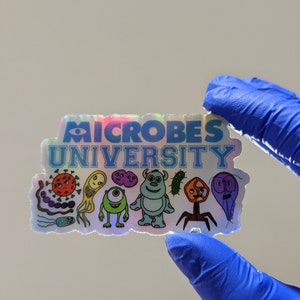 Microbiology Germs Sticker for Laptop Microbes Stickers - Etsy