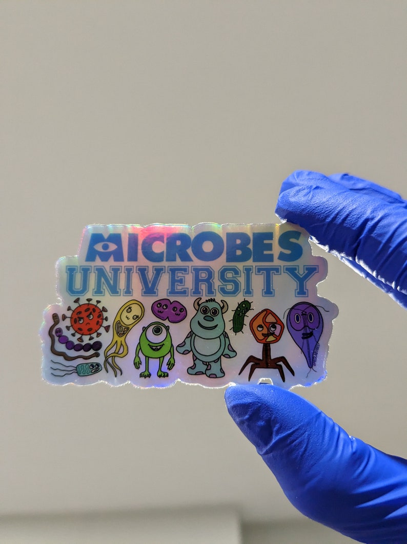 Microbiology Germs Sticker for Laptop Microbes Stickers - Etsy