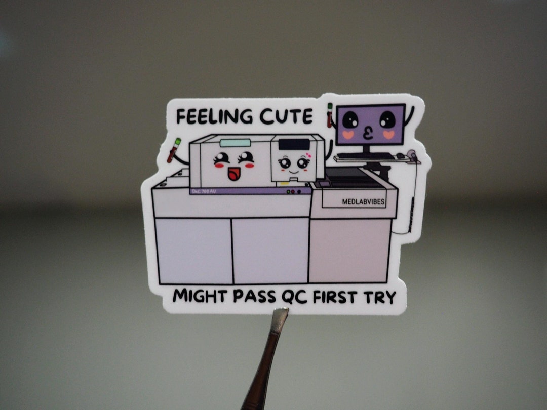 Chemistry Cartoon Stickers for Laptop, Funny Laboratory Cute Sticker ...