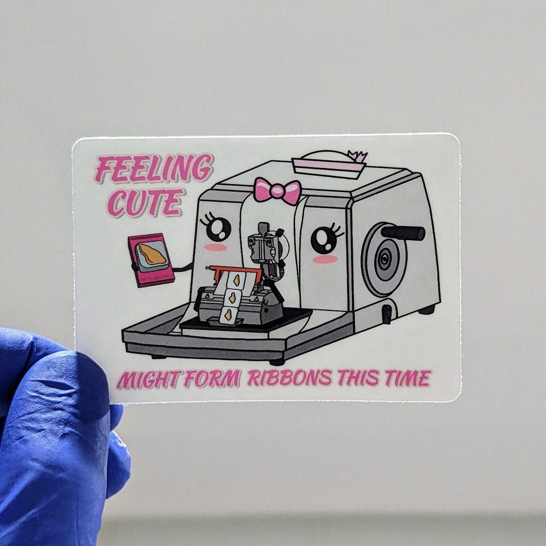Lab Histology Microtomy Stickers for Laptop, Slide Staining Cute ...