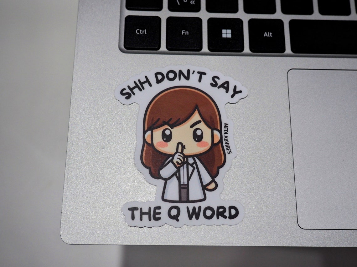 Quiet Lab Stickers for Laptop, Funny Laboratory Cute Sticker, Science ...