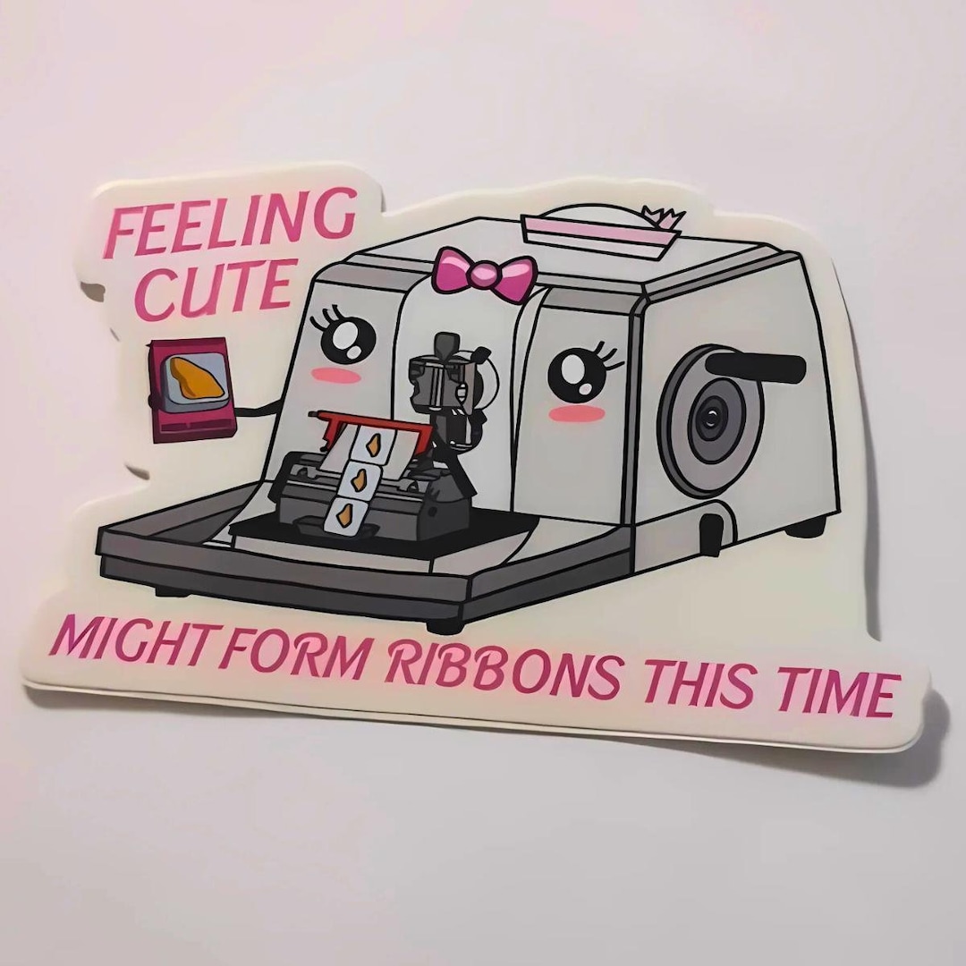 Lab Histology Microtomy Stickers for Laptop, Slide Staining Cute ...