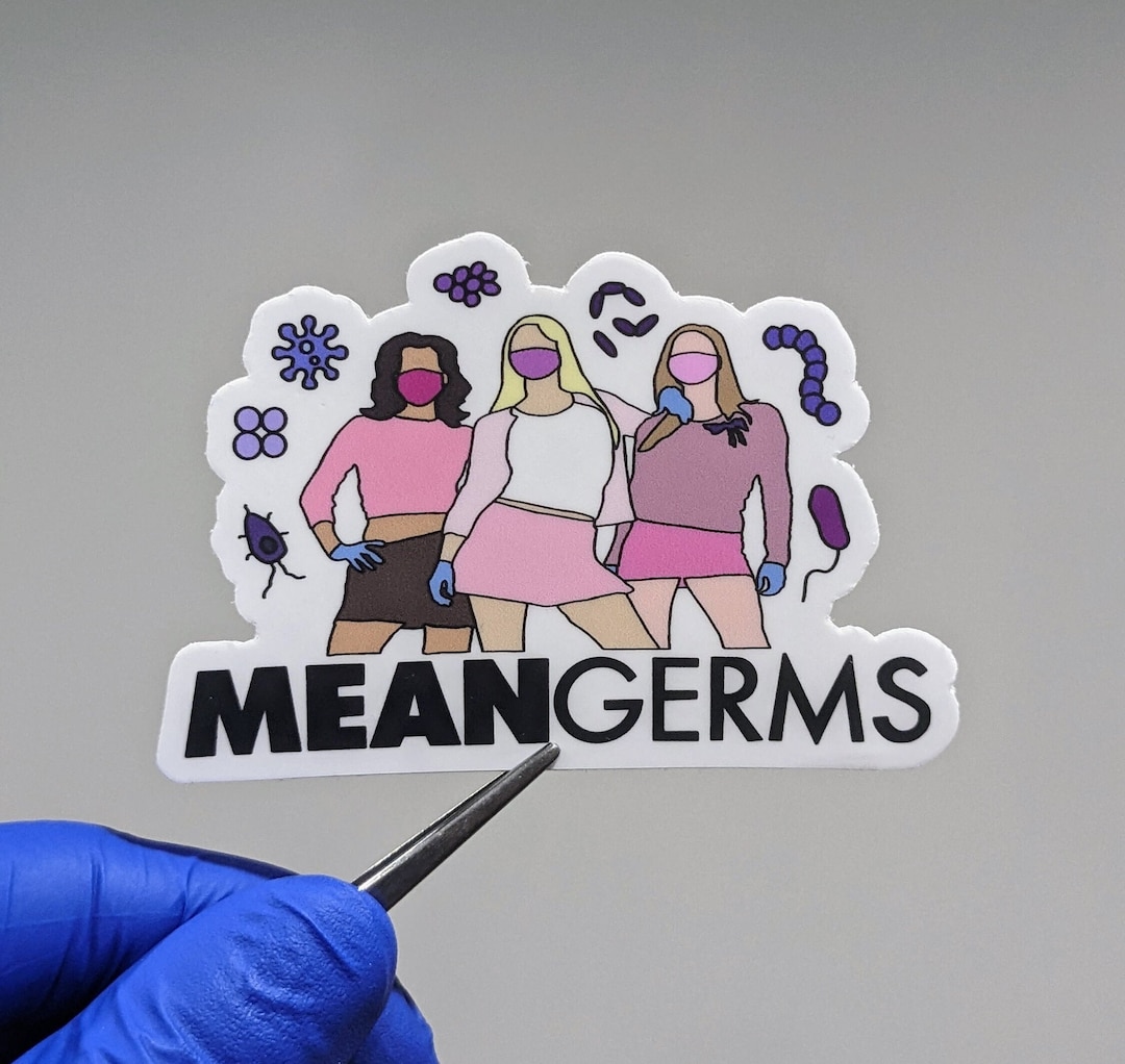 Microbiology Mean Germs Stickers for Laptop, Science Stickers Funny ...
