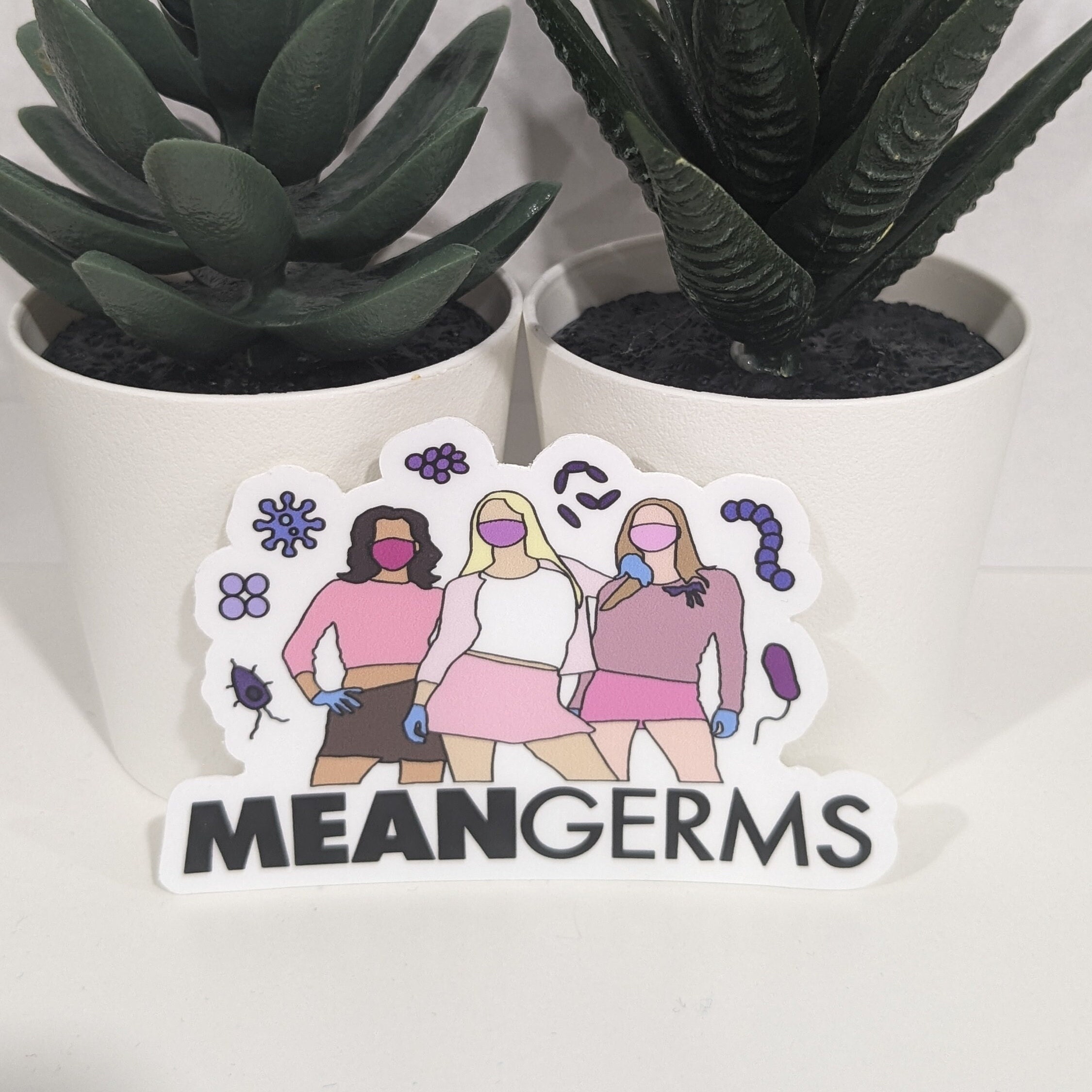 Microbiology Mean Germs Stickers for Laptop, Science Stickers Funny ...