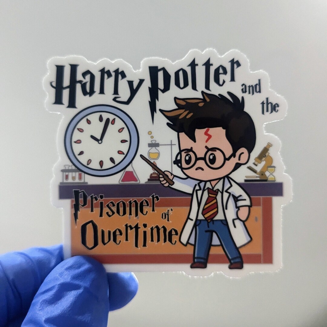 Magical Overtime Wizard Sticker: Medical, Doctor, Nurse, Lab Tech ...