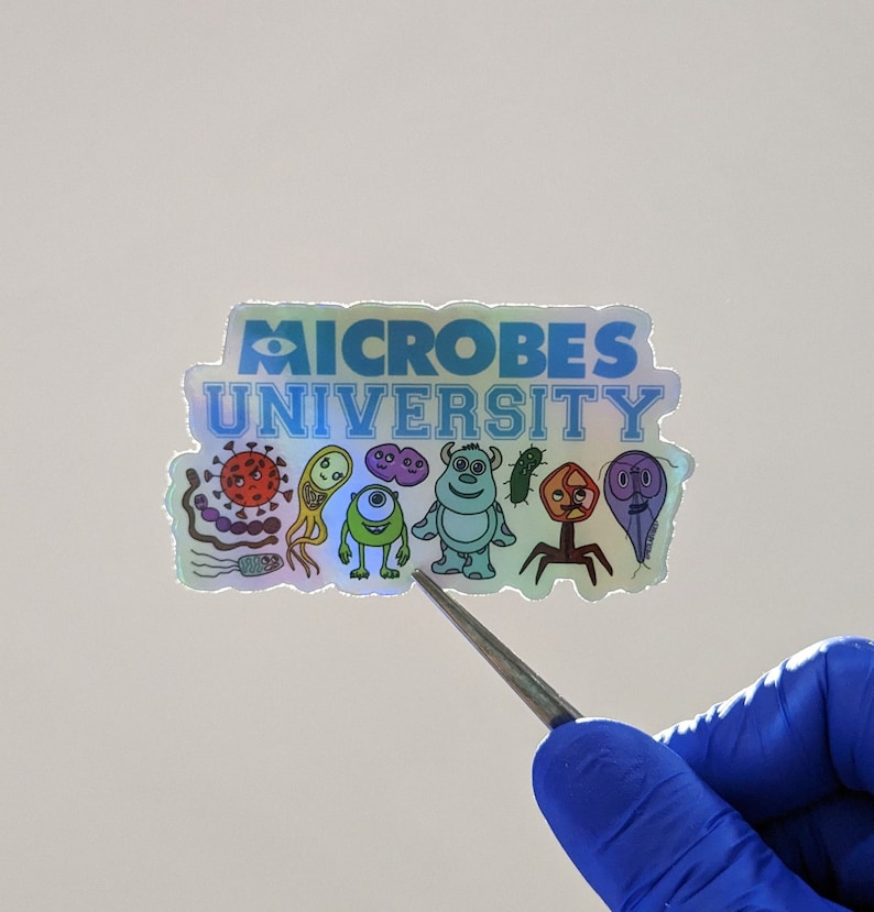Microbiology Germs Sticker for Laptop Microbes Stickers - Etsy