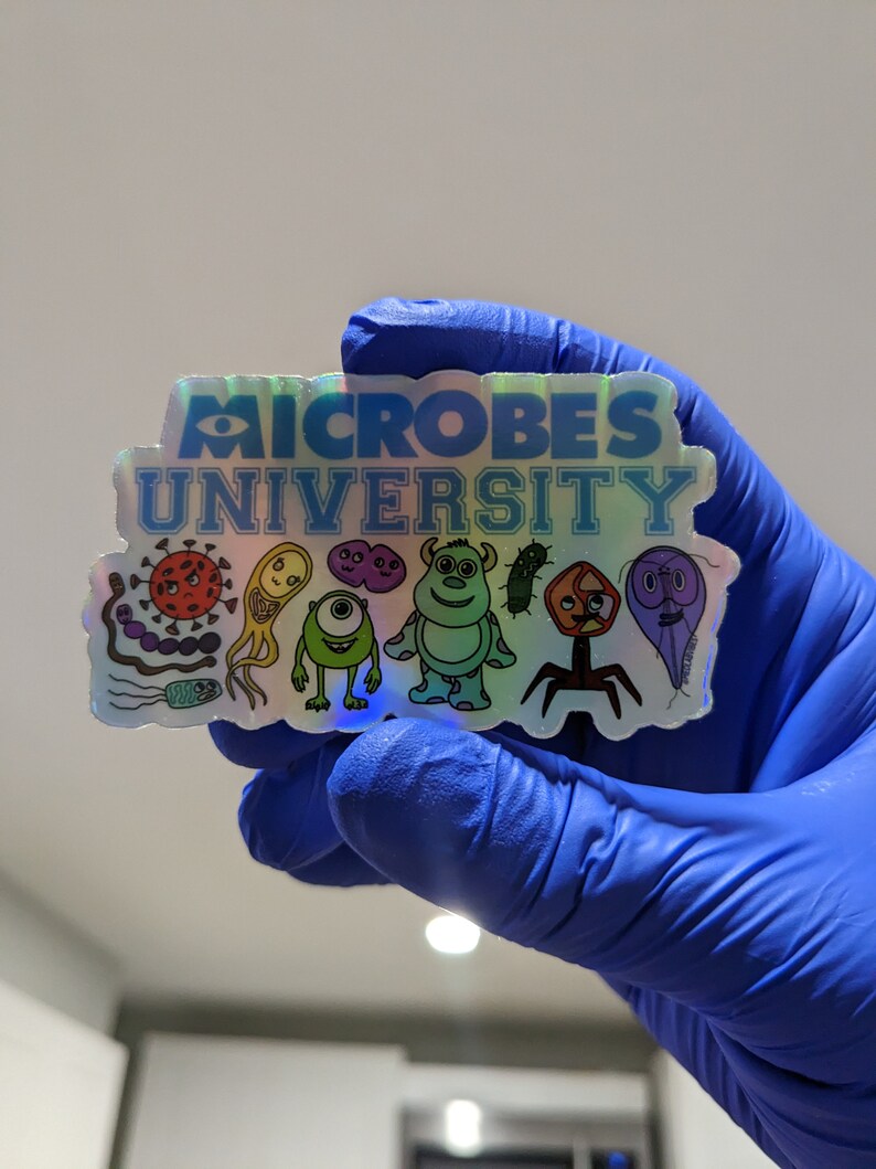 Microbiology Germs Sticker for Laptop Microbes Stickers - Etsy