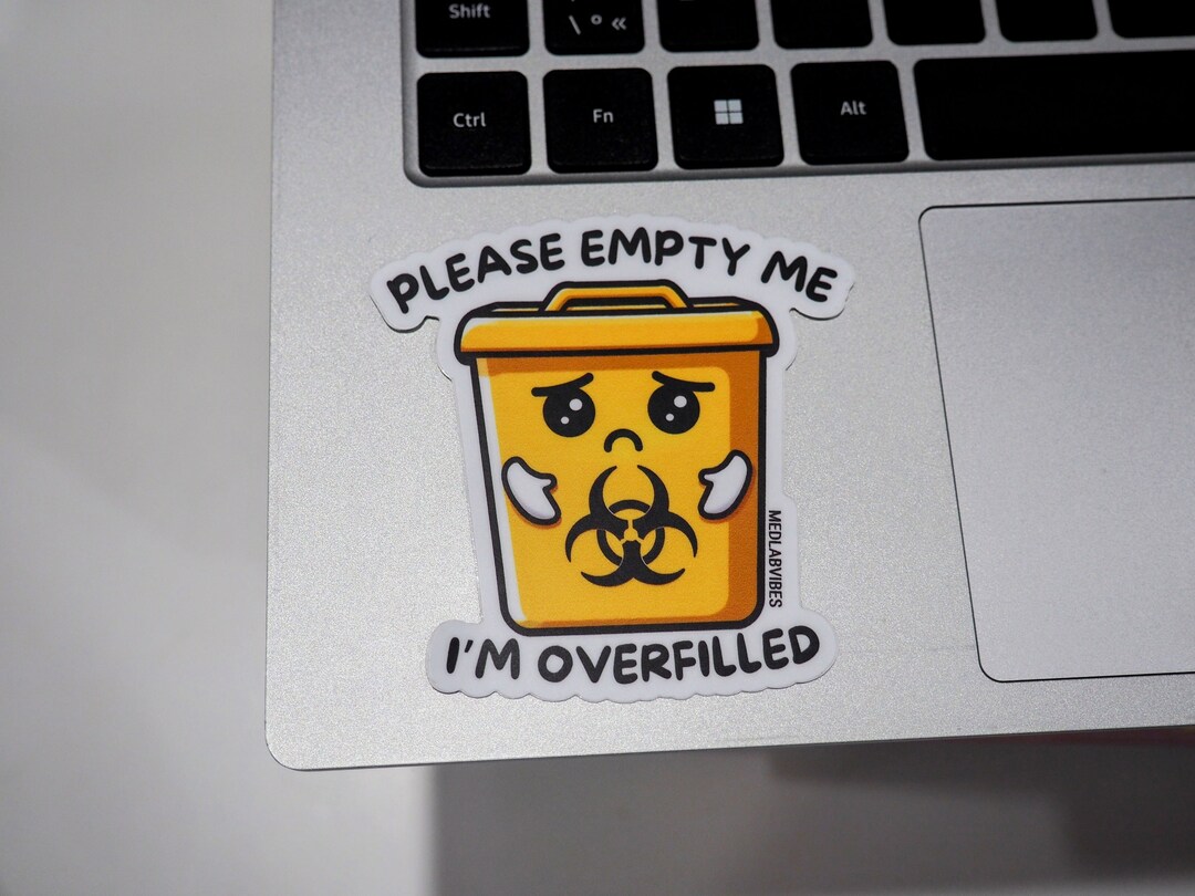 Biohazard Lab Stickers for Laboratory Laptop, PHD Science Funny Journal ...