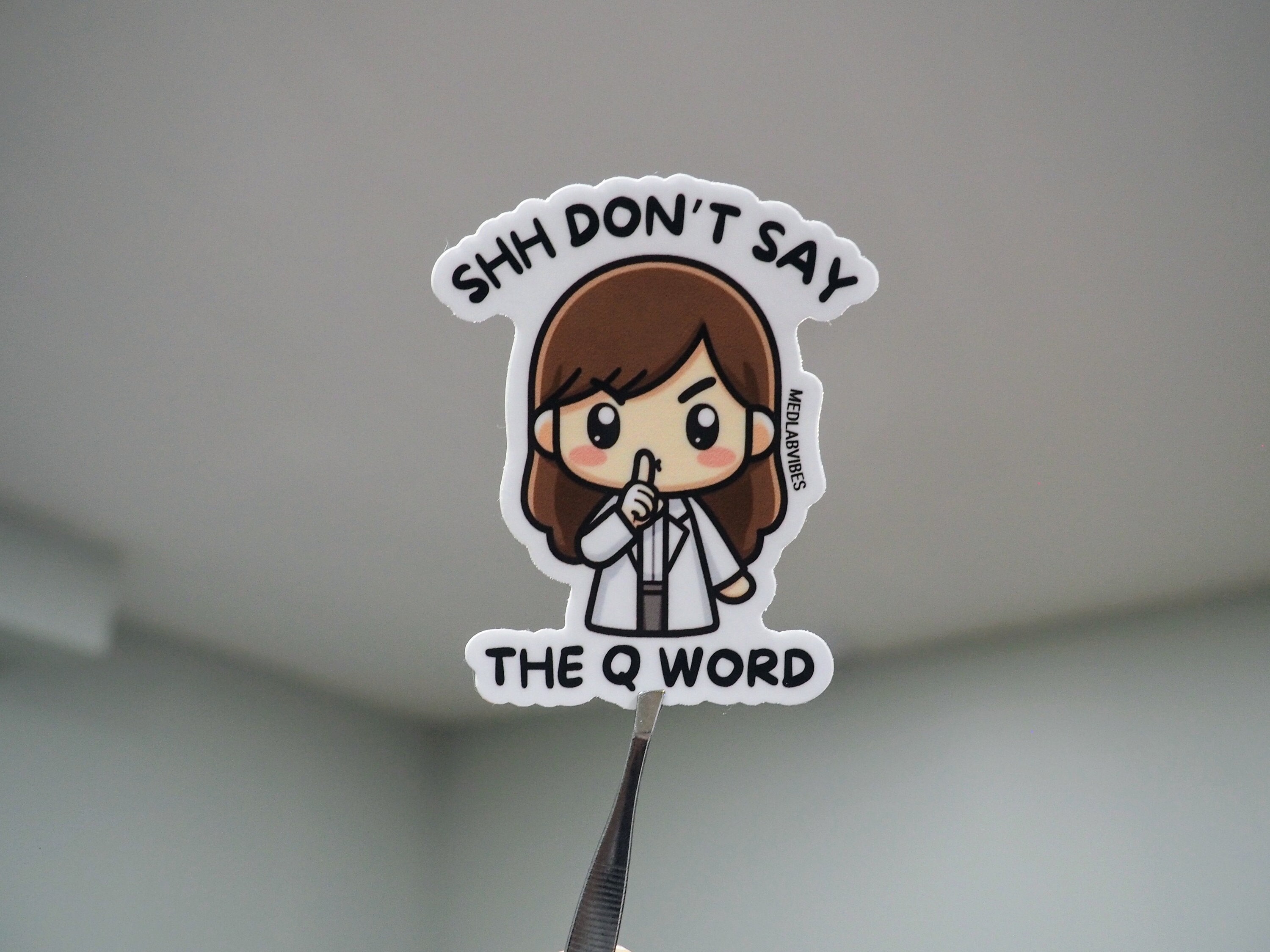 Quiet Lab Stickers for Laptop, Funny Laboratory Cute Sticker, Science ...