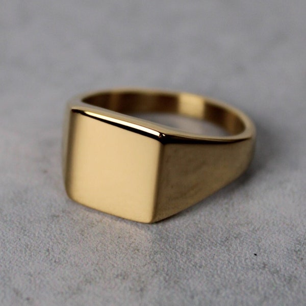 Square Signet Ring - Etsy