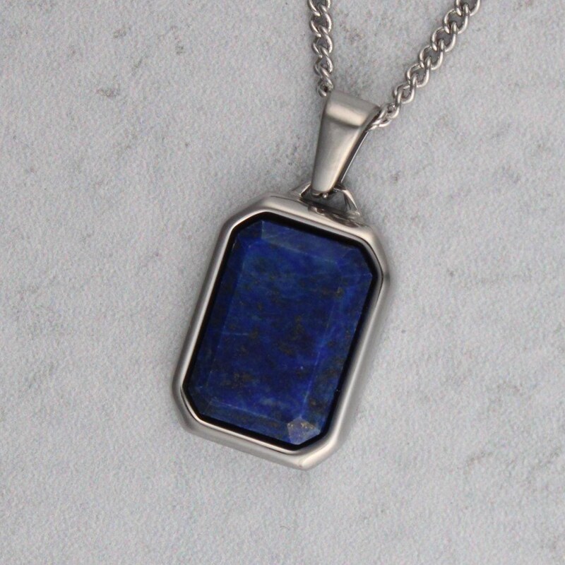 Mens Gemstone Necklace - Etsy