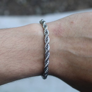 Silver Rope Chain - Etsy