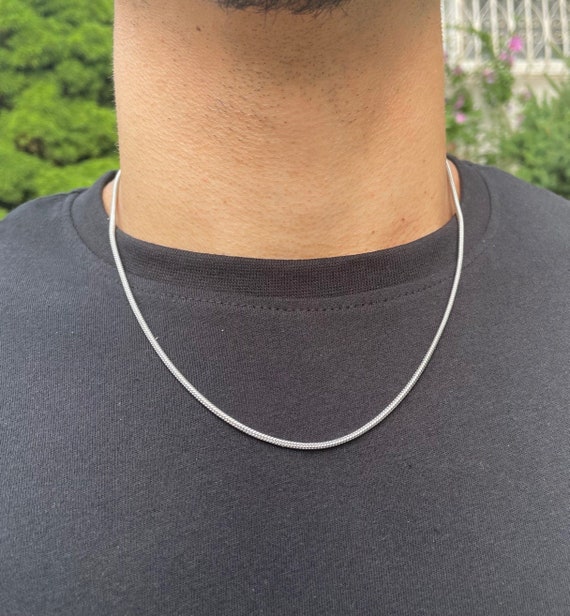 Silver 2mm Snake Chain Necklace 18 20 22 24 Stainless Steel / - Etsy