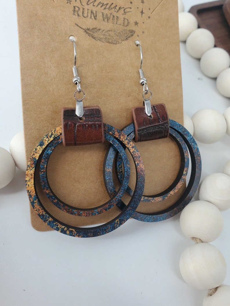Rustic Boho Earrings Lightweight Earrings Bohemian - Etsy