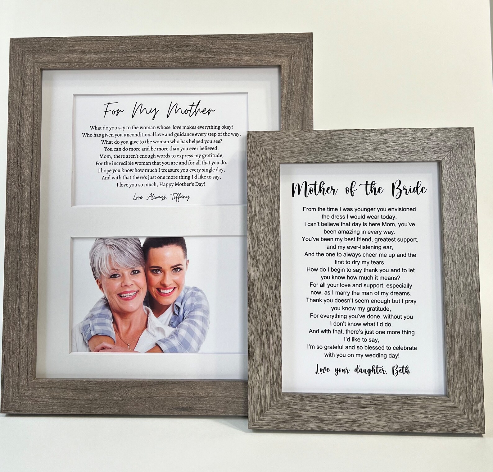 Mother of the Bride Poem, Framed Mother of the Bride Gift, Personalized ...