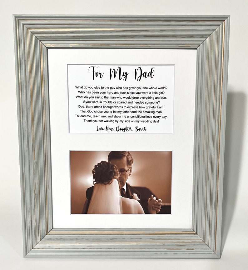 Father of the Bride Poem Personalized Framed Dad Poem - Etsy