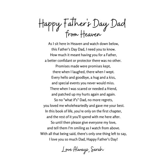 Happy Fathers Poems