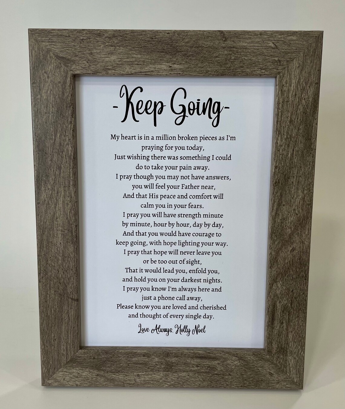 Hard Times Poem Hard Times Gift Framed Friendship Poem - Etsy