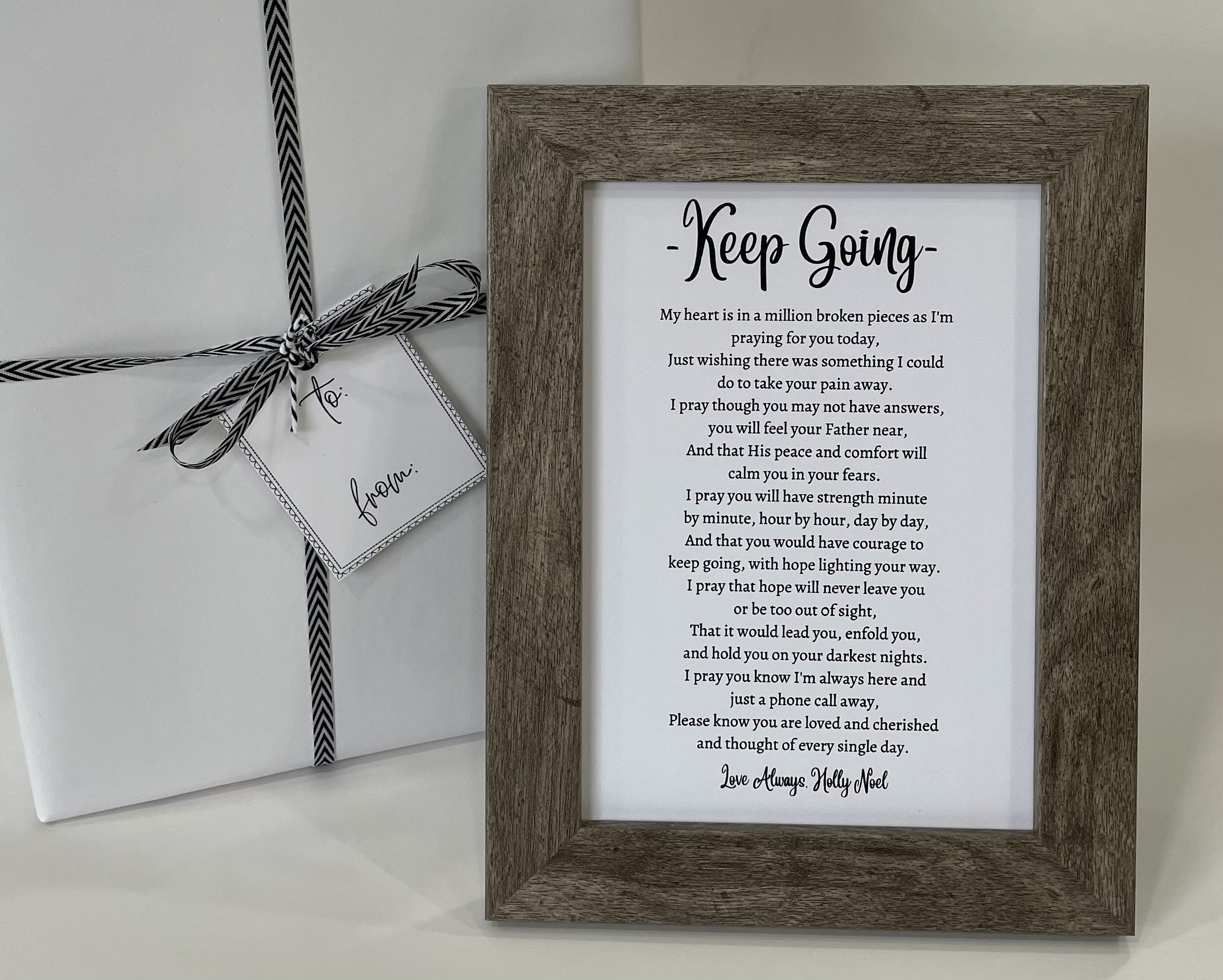 Hard Times Poem Hard Times Gift Framed Friendship Poem - Etsy