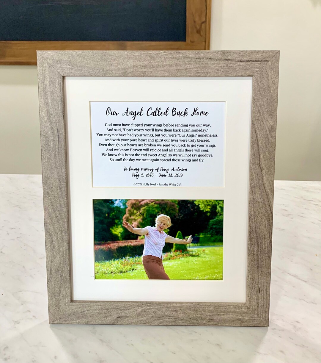 Sympathy Poem, Angel Sympathy Poem, Sympathy Gift, Memorial Gift ...