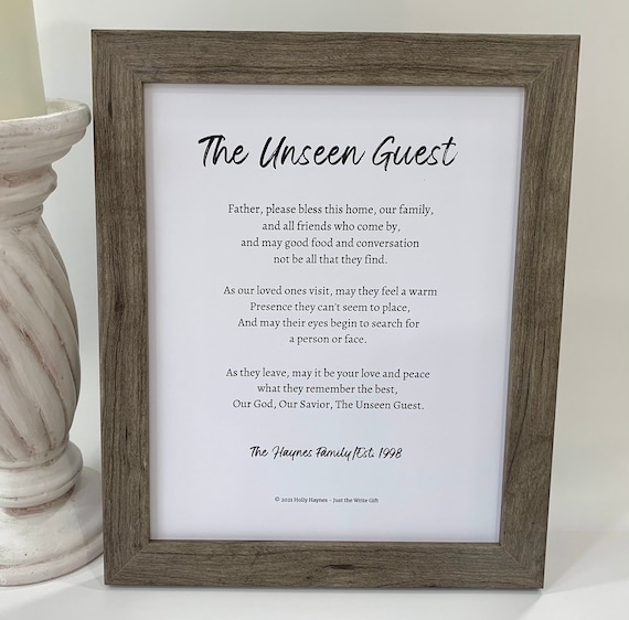 Framed Personalized Housewarming Poem New Homeowner Poem | Etsy