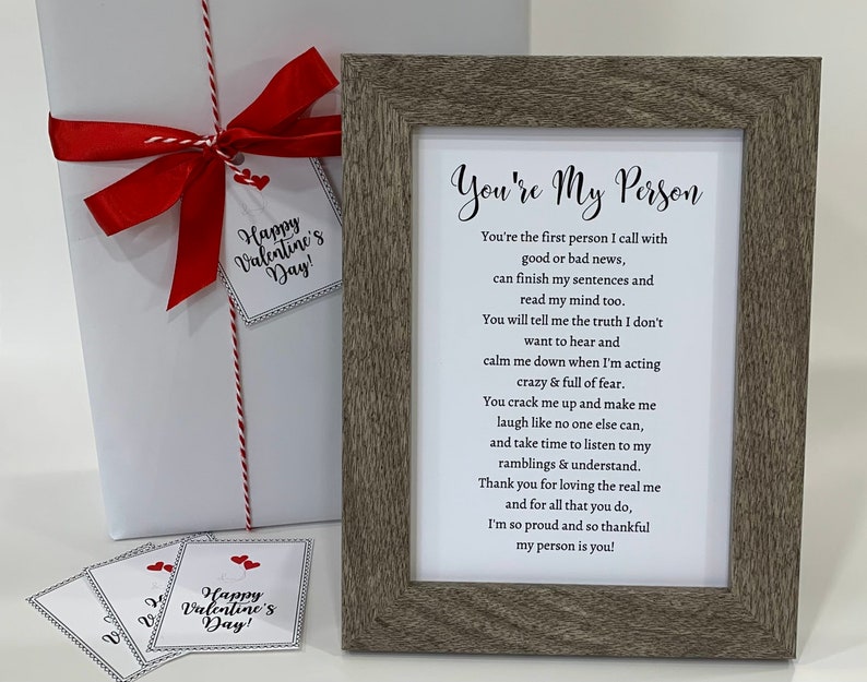 You're My Person Poem, Personalized Husband Poem, Wife Poem, Poem for ...