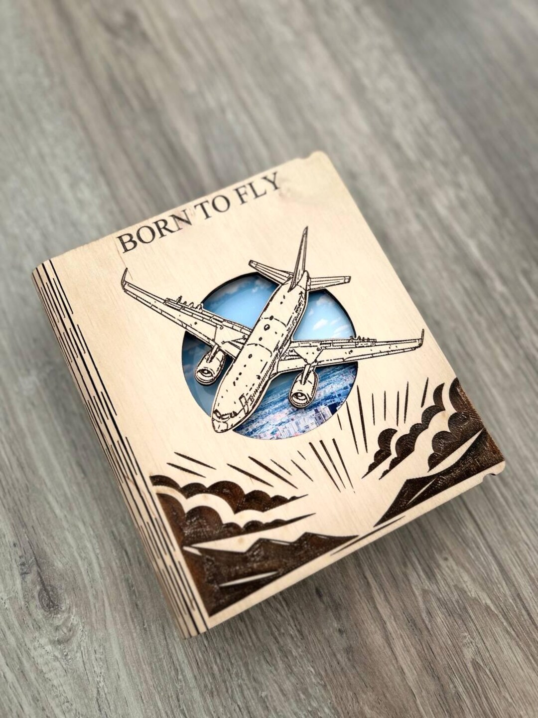 Personalized Wood Notebook: Engraved Travel Journal, Custom Initials - Etsy
