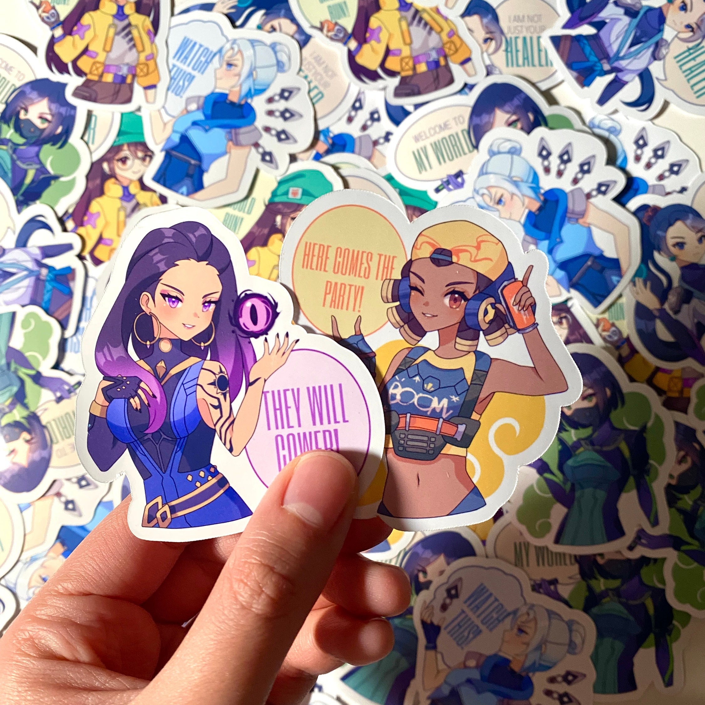 Valorant Stickers Set 1 Reyna Jett Sage Viper Raze Killjoy - Etsy.de