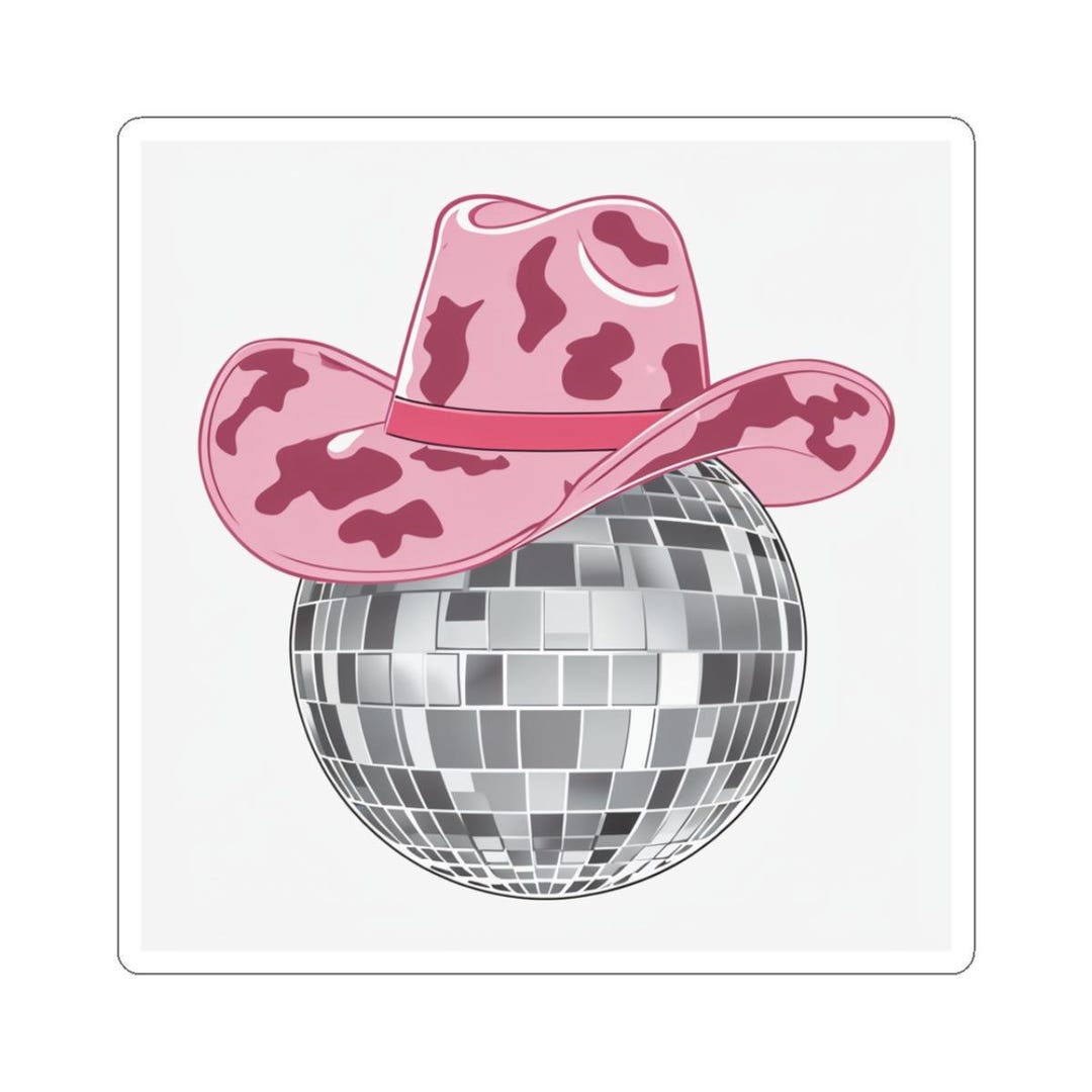 Disco Cowgirl Kiss-cut Stickers, Fun Party Decor, Laptop Stickers, Y2K ...