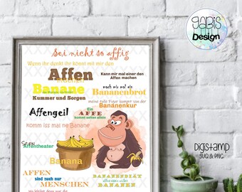 Plotterdatei gorilla - Etsy.de